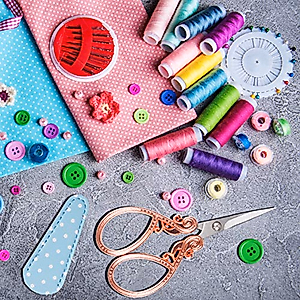 Hisuper 4.5 inch Sewing Craft Scissors Embroidery Scissors Crochet Cross Stitch Knitting Scissors with Leather Scissors Cover for Crafting Threading Art Work and Everyday Use