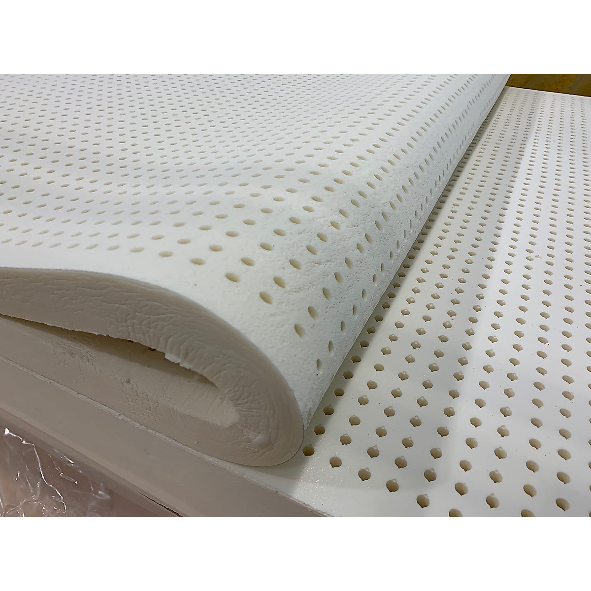 Dormir True Green Premium 100% Natural Organic Latex Mattress Topper (2"" Queen Firm No Cover) - GOLS Certified Quality for Exceptional Comfort, Durable, Firm & Bouncy, Cream