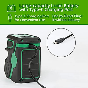 Laser Level Self Leveling, 2D Green Cross Line for Construction and Wallpaper/Flooring/Cabinet Installation, Rechargeable Li-ion battery, Magnetic Pivoting Base, Remote Controller by Excited Work
