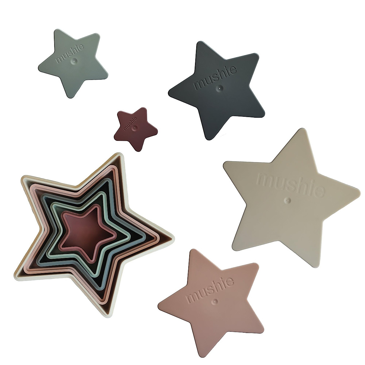 mushie Nesting Stars Toy | Made in Denmark (Original)