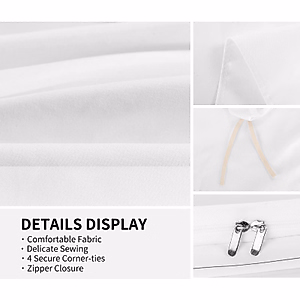 QAHEART Dazai Osamu Nakajima Atushi 3-Piece Duvet Cover Set Bedding Set Comforter Anime Cute Bed Sets Microfiber Breathable Cover for Kids Bedroom