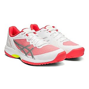ASICS Women's Gel-Court Speed Tennis Shoes, 12, White/Laser Pink
