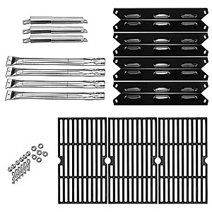 Hisencn Burners, Heat Plates, Grates Replacement Parts Compatible with Kenmore 146.23678310 146.16132110 146.16153110 146.20164510 146.23679310 146.23766310 146.23681310 PG-40612SOL 40400004 61200203