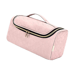 Esquirla Storage Bag for Hair Curler with Hanging Hook, Hair Straightener Hair Dryer Tote Bag Organizer Holder, Travel Case for Styler, Pink