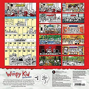 Wimpy Kid 2021 Wall Calendar