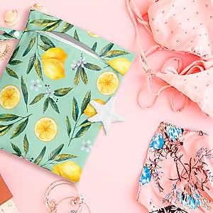 zcyxuuw 2 Pcs Wet Bag, Wet Dry Bag, Wet Bag for Swimsuit, Travel, Beach, Pool, Diapers, Dirty Yoga Gym Clothes, Toiletries, Makeup Bag, Rainbow Heart Decor for Women s Birthday Tie Dye Pattern.