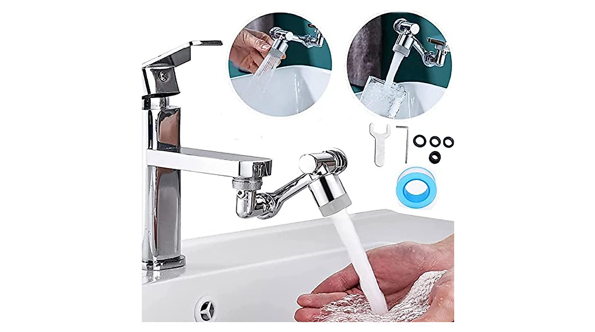 Universal 1080° Rotating Faucet Extender for Easy Access