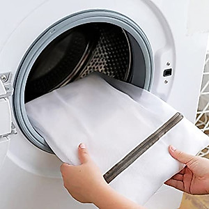 WINOMO 10pcs Laundry Bags Kit Mesh Wash Bag Bra Lingerie Mesh Wash Bag Clothing Washing Bag White