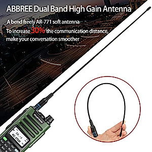 BAOFENG GM-15 Pro GMRS Radio(Upgrade of UV-5R),NOAA WeatherReceiver & Scan Radio Rechargeable Long Range Two Way Radio Handheld Radios with USB-C Charger AR-771 Antenna