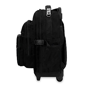 Everest Deluxe Wheeled Backpack, Black, One Size