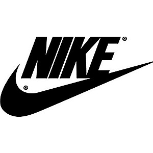 NIKE Dri-Fit Training Everyday Cotton Cushioned No Show Socks 6 PAIR Black with White Signature Swoosh Logo) LARGE 8-12