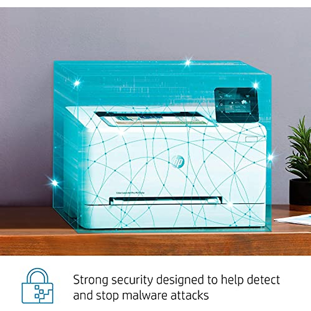 HP Color Laserjet Pro M255dw Wireless Laser Printer-Remote Mobile Print, Auto Duplex Printing，22 ppm, 250-Sheet，Compatible with Alexa, White- WULIC Printer Cable.