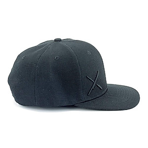 Mercer Culinary Unisex Adult Raised Black Logo Cap, Black W/Small Black Logo