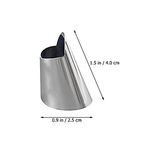 Finger Guards for Cutting 10 Pcs Stainless Steel Finger Guard Thumb Guard Finger Protector Knife Guard Kitchen Tool for Cutting Slicing and Chopping Kitchen Finger Protector