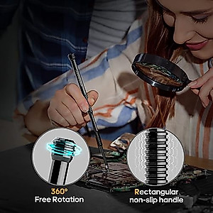 AM ARROWMAX 102 in 1 Electric Screwdriver, Cordless Precision Screwdriver Set with 96 Magnetic Bits, Red Dot, IF Winning Design, Portable Screwdriver Set for Phone Camera Watch (SES PRO PLUS) Grey