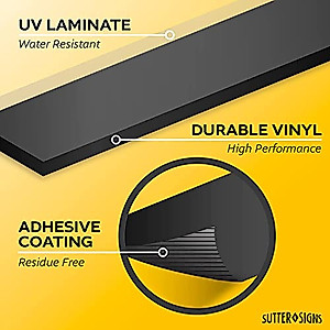 Order Here Pick Up Here Sign Stickers Set | Coffee Bar, Food Truck, Ice Cream Shop, Store Display and Decor Signs. Outdoor Rated Vinyl Decals, 8" x 12"