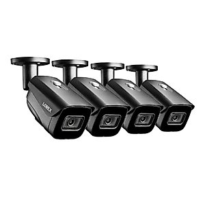 Lorex LNB9242B 4K (8MP) Nocturnal 3 Smart IP Black Security Bullet Camera with Listen-in Audio and Real-Time 30FPS Recording, Color Night Vision, Camera Only,4PK (M. Refurbished)