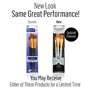 FolkArt Plaid Nylon Brush Set, 50559 Brown (3-Piece)