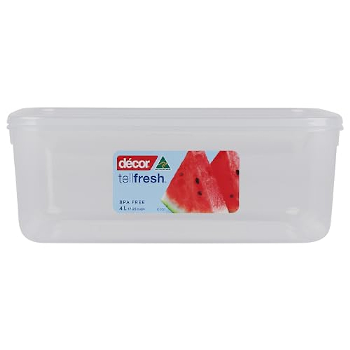 Décor Tellfresh 4L Oblong Food Container | Airtight Lid | Dishwasher Safe | 4L Capacity