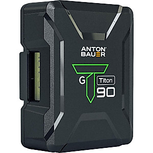 Anton Bauer 2X Titon 90 14.4V 92Wh Gold Mount Li-Ion Batteries, Bundle GM2 Dual Battery Charger