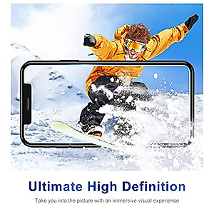 CANSHN 3 Pack Screen Protector for iPhone 11 [6.1 inch] + 3 Pack Tempered Glass Camera Lens Protector with Easy Installation Frame, Anti-Scratch, Case Friendly, 9H Hardness, HD Clear Film [6 Pack]