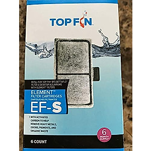Top Fin Тор Fіn Fіsh Тank Еlеmеnt Fіltег Сaгbоn Сaгtгіdgеs ЕF-S 6 Моnth Suррlу 2.1 х 3.7