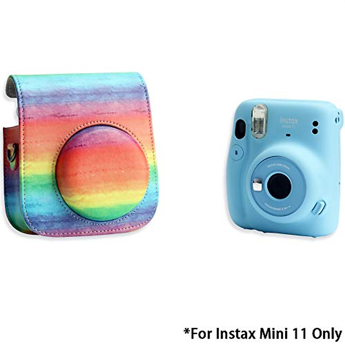 CELION Camera Case for Fujifilm Instax Mini 11 Instant Camera (Rainbow)