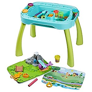 Play-Doh All-in-One Creativity Starter Station Activity Table Playset, Preschool Toys, Starter Sets, Kids Arts & Crafts, Ages 3+