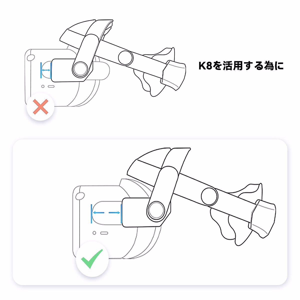 CNBEYOUNG Adjustable Head Strap Compatible with Quest 2,Replacement for Quest 2 Elite Strap Accessories Enhanced Support and Comfort in VR Gaming,Suitable for Children Adults Use