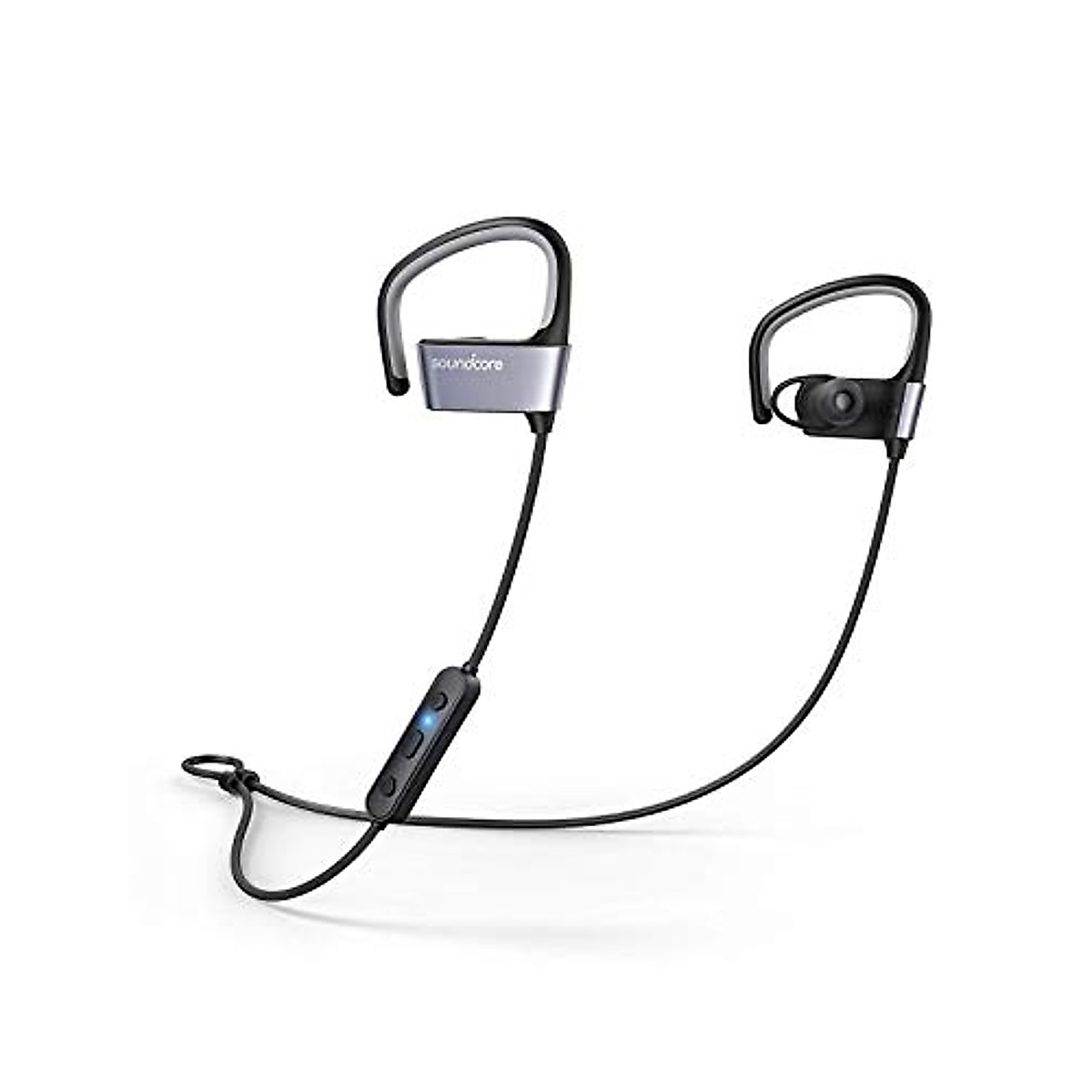 Soundcore Arc Wireless Sport Earphones by Anker, IPX5 Water Resistant, 10 Hour Battery Life, with Flexible EarHooks (Renewed)