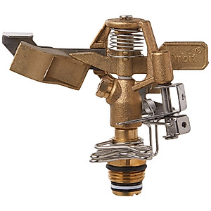Orbit 55032 1/2" BRS Sprinkler Head, Connection, Silver and Gold