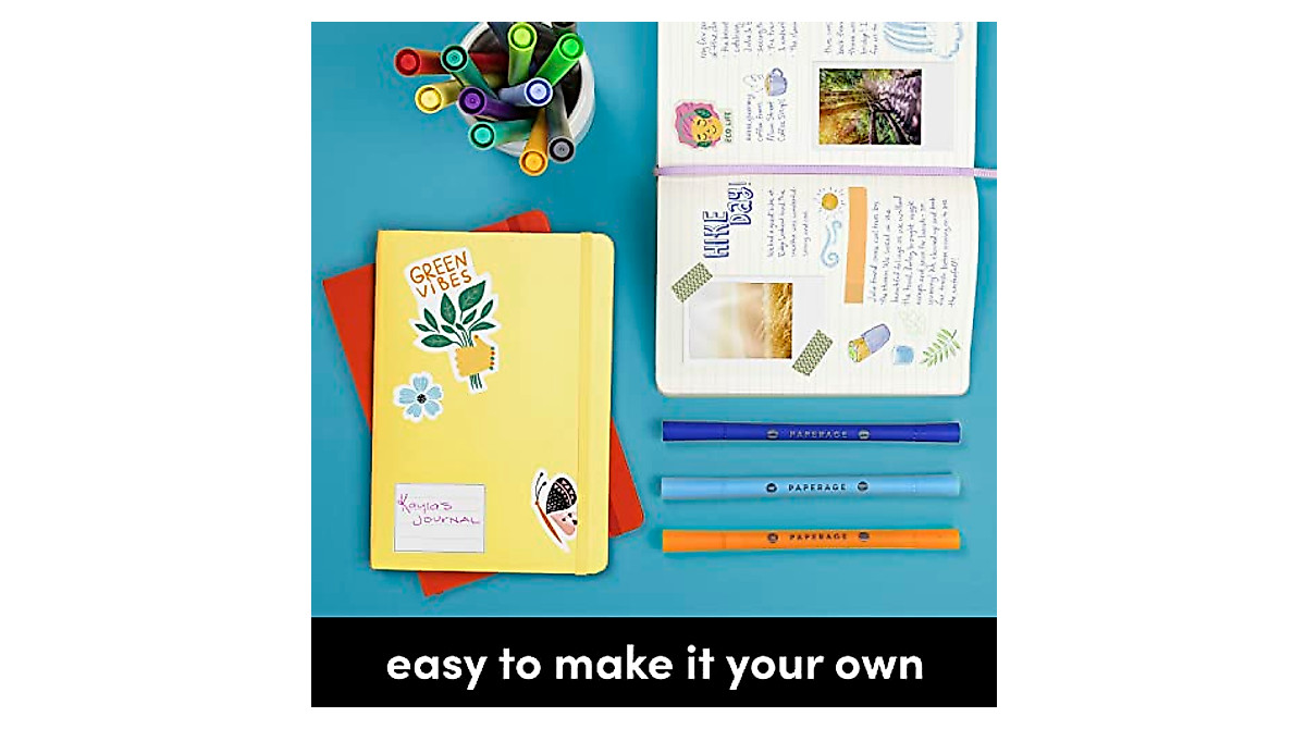 PAPERAGE Recycled Lined Journal - 160 Pages Hardcover