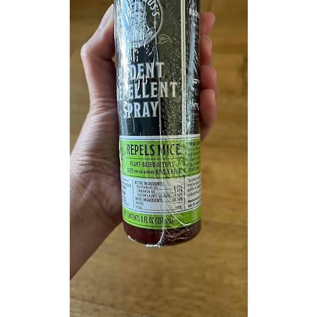 Grandpa Gus's Mouse Rodent Repellent, Peppermint & Cinnamon Oil Formula, Repels Mice & Rats from Nesting, Chewing in Homes/RV, Boat/Car, Storage & Wiring, 8 Oz RTU Spray