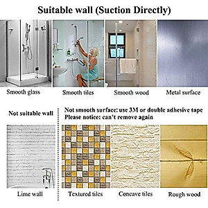 JiePai Suction Cup Towel Bar 16 Inch,Removable Vacuum Suction Towel Holder Suction Towel Rack for Bathroom Kitchen…