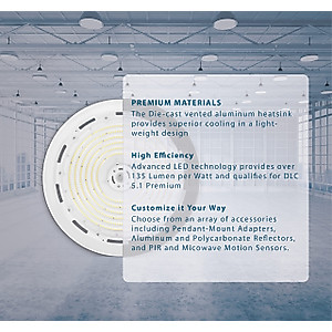 HBC4 240W White LED UFO High Bay in 5000K