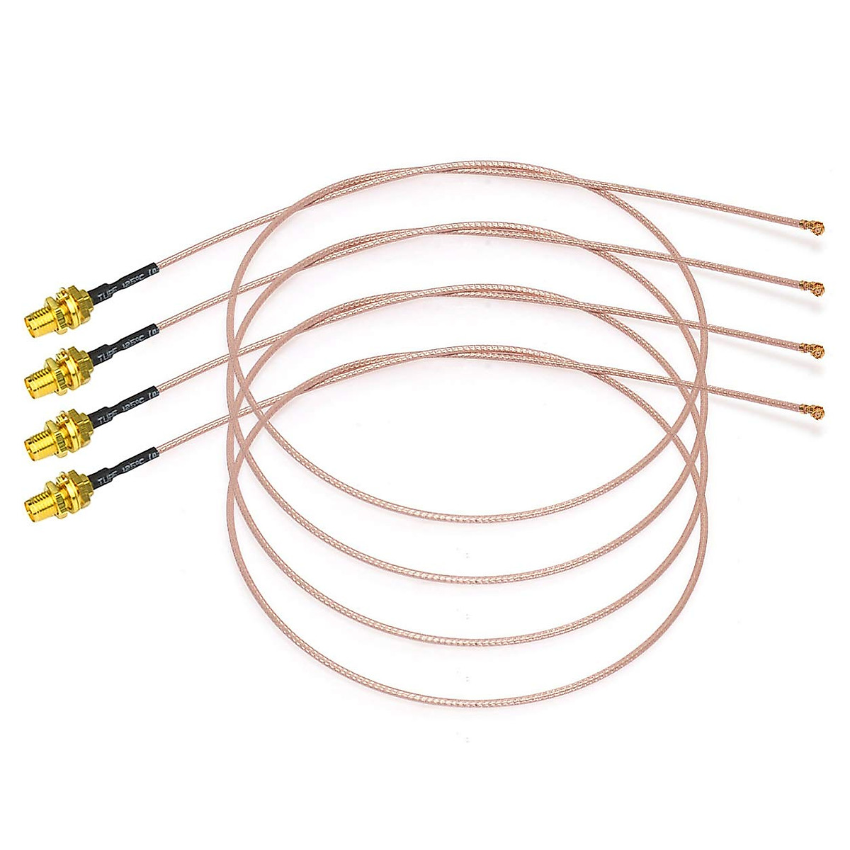 Bingfu Dual Band WiFi 2.4GHz 5GHz 5.8GHz 8dBi RP-SMA Male Antenna 20cm 8 inch RG178 U.FL IPX IPEX to RP-SMA Female Cable 4-Pack for WiFi Router Wireless Mini PCI Express PCIE Network Card Adapter