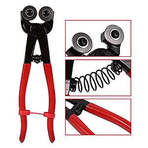 Mosaic Tools, 200mm Heavy Duty Glass Mosaic Cut Nippers Ceramic Tile Wheel Wheeled Cutter Pliers Tool for Glasss Tile Ceramic Cutting