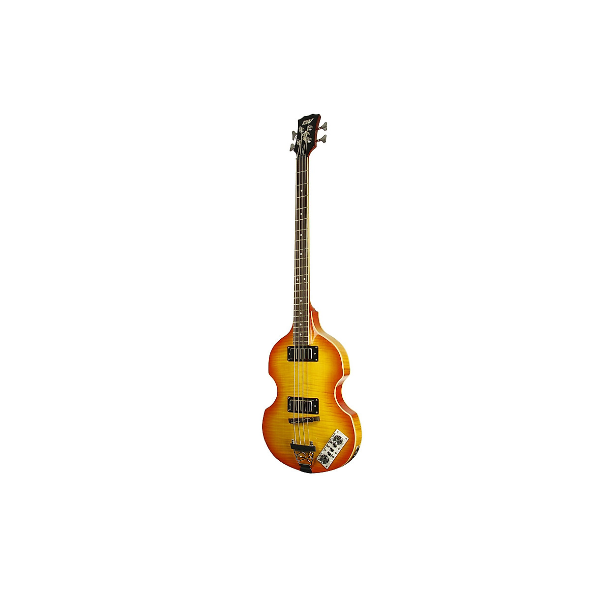 ivy 4 String Solid-Body Electric Guitar, Right, Cherry Sunburst (IVB-500 CS)