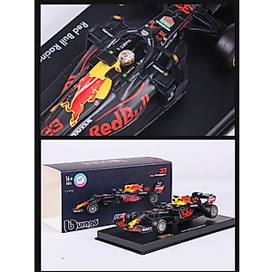 pchmodel 1:43 F1 RB16B Red Bull Racing Car 2021 NO.33 &11 Alloy Luxury Vehicle Diecast Cars Model Toy Collection by Bburago 38056 (RB16B NO.33 Hardcover Edition)
