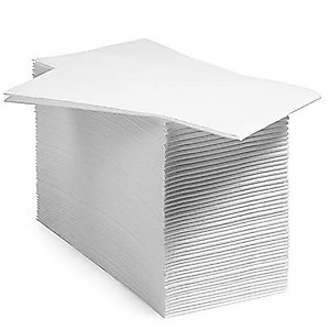 200 BloominGoods Disposable Bathroom Napkins | Single-Use Linen-Feel Guest Towels | Cloth-Like Hand Tissue Paper, White, 12" x 17" (Pack of 200)