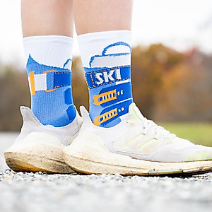 ChalkTalkSPORTS Skiing Woven Mid-Calf Socks | Everyday Casual Ski Socks | Ski Boot Adult