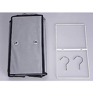 LONGTEAM Homewares Hanging Purse Handbag Organizer Nonwoven 10 Pockets Hanging Closet Storage Bag (Grey)