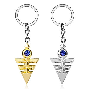 Yu-Gi-Oh Keychain, Key Ring, Pendant auto Parts(Color:Silver)