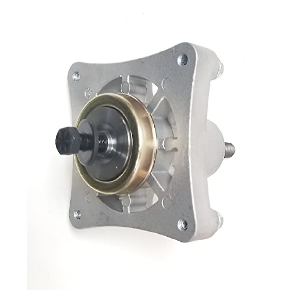 LAWN & GARDEN AMC Spindle Assembly Compatible with Hustler Spindle Part Number 604214, Includes Mounting Bolts and Blade Bolt