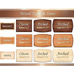 Personalized Wood Cutting Board Handmade in USA – Best Serves as Cheese board, Serving tray, Chopping board, Charcuterie board – Unique Wooden Gift for Wedding, Anniversary, House warming, Christmas