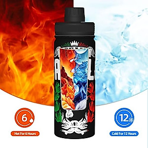 Eevikion Canelo of Alvarez Stainless Steel Insulated Tumbler Sports Water Bottle Hot and Cold Travel Cup 18oz