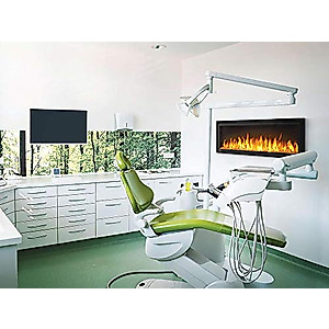 Napoleon Entice 42 - NEFL42CFH - Wall Hanging Electric Fireplace, 42-in, Black, Glass Front, Glass Crystal Ember Bed, 3 Flame Colors, Remote Included