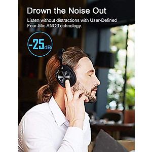 Bluetooth Headphones Over Ear,Bluedio T7 Plus (Turbine) Custom Noise Cancelling Headphones,57mm Driver Hi-Fi Stereo, 30Hrs Playtime,Wireless Headsets with Mic/SD Card Slot for PC/Cellphone/Travel/Work