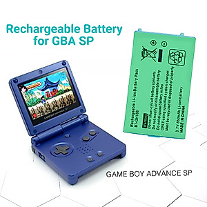 Xahpower Gameboy Advance SP Games Accessories Kit, 1 Pack Charger and 1 Pack Battery Pack for Game Boy Advance SP Systems(GBA SP)