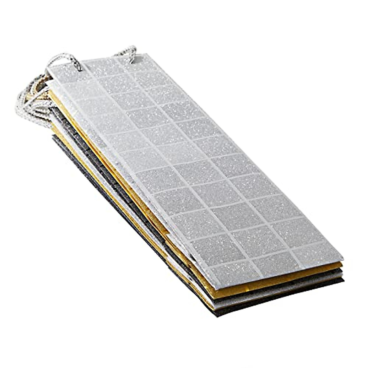 Juvale 6 Pack Foiled Glitter Wine Bottle Gift Bags with Handles for Holidays, New Years, Birthdays (Silver, Black, Gold, 3.8 x 14 x 3.3 In)